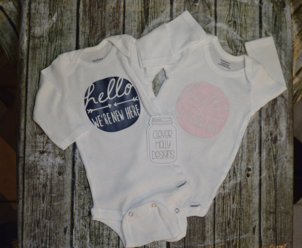 Twin Girls Twin Boys Twins Onesie Set Twins Bodysuit Set | Etsy