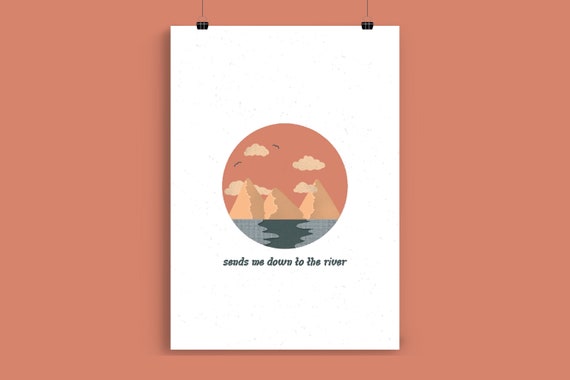 Bruce Springsteen the River Illustration Art Print A4 Music - Etsy