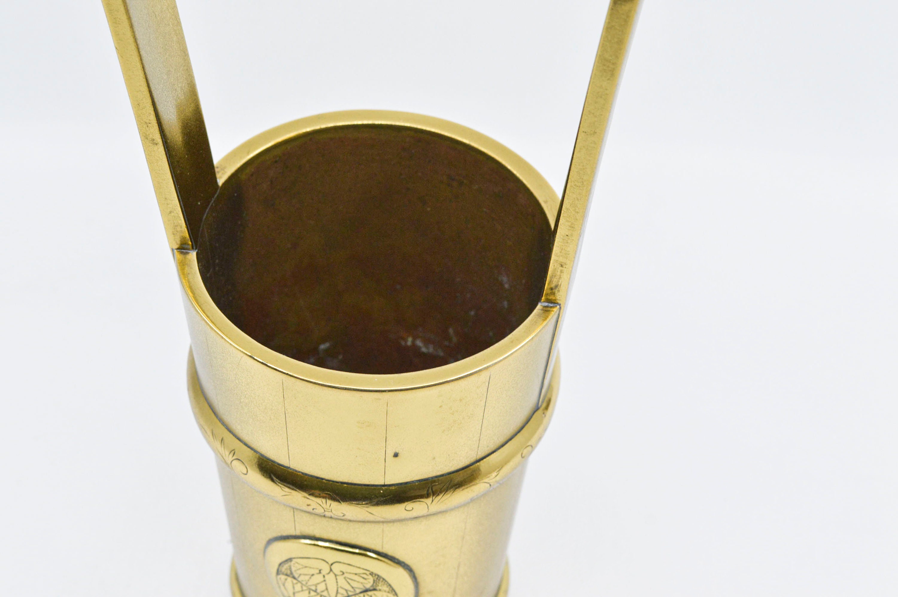 Vintage Japanese Bronze Color Water Bucket Vase 12 Inches - Etsy