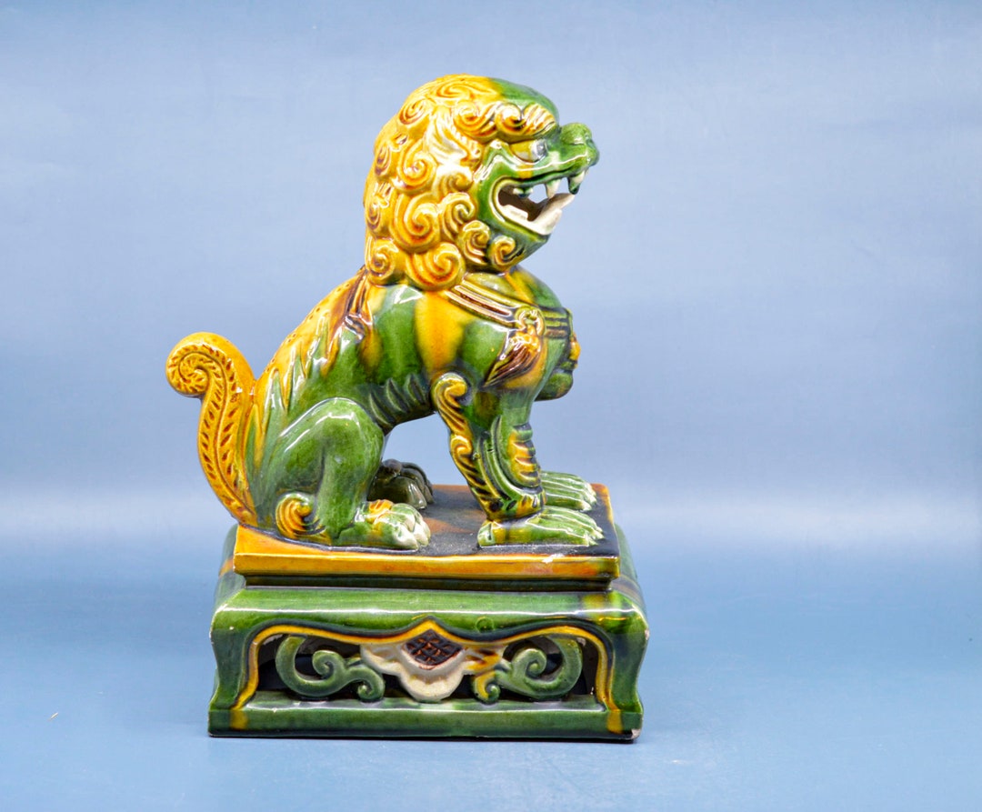 Vintage, Chinese, Ceramic, Large Fu Lion, Single, 1980s - Etsy
