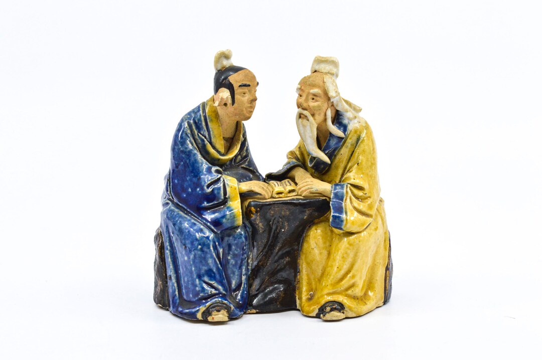 Antique Chinese Glazed Ceramic Mud Man Figurine4 Inches - Etsy