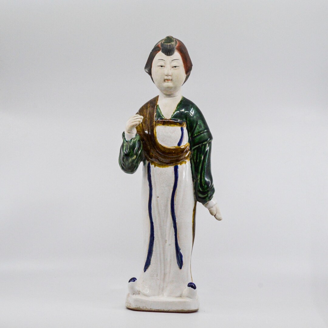Vintage Chinese Ceramic , Large Statue, 17 Inches Tall, 1980s - Etsy