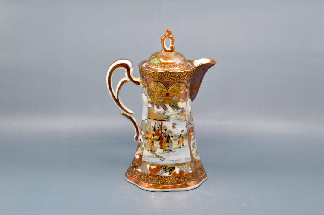 Antique, Japanese, Porcelain, Coffee Pot , 10 Inches Tall, 1920s - Etsy
