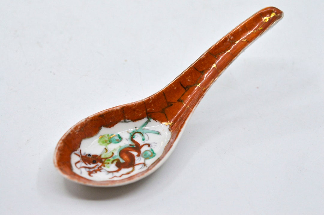 Antique, Chinese, Porcelain Spoon, 6 Inches Long, 1930 -40s - Etsy
