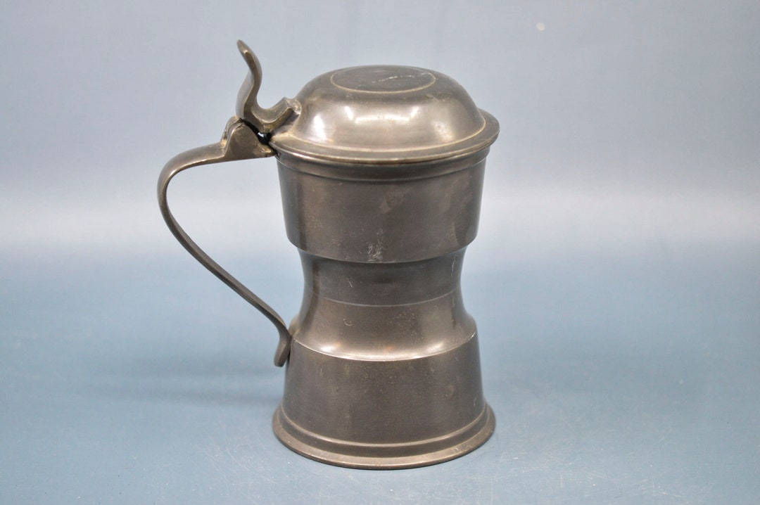 Antique, English , Lidded Tankard, 6 Inches Tall - Etsy
