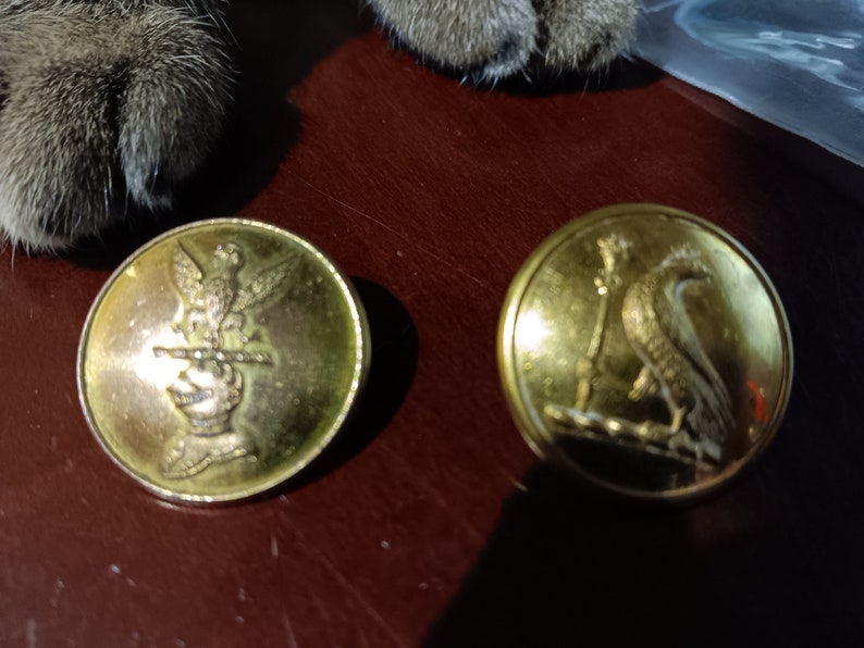 Livery Buttons, British Livery Buttons, Coat of Arms Buttons, Antique ...
