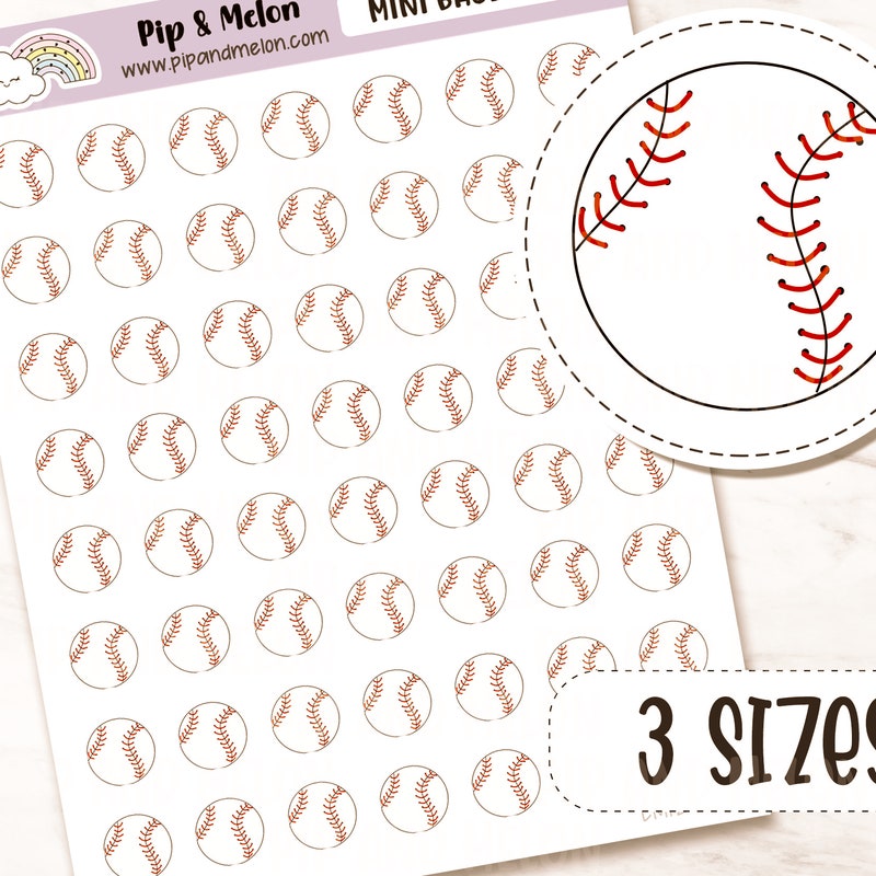 Baseball Stickers - Etsy