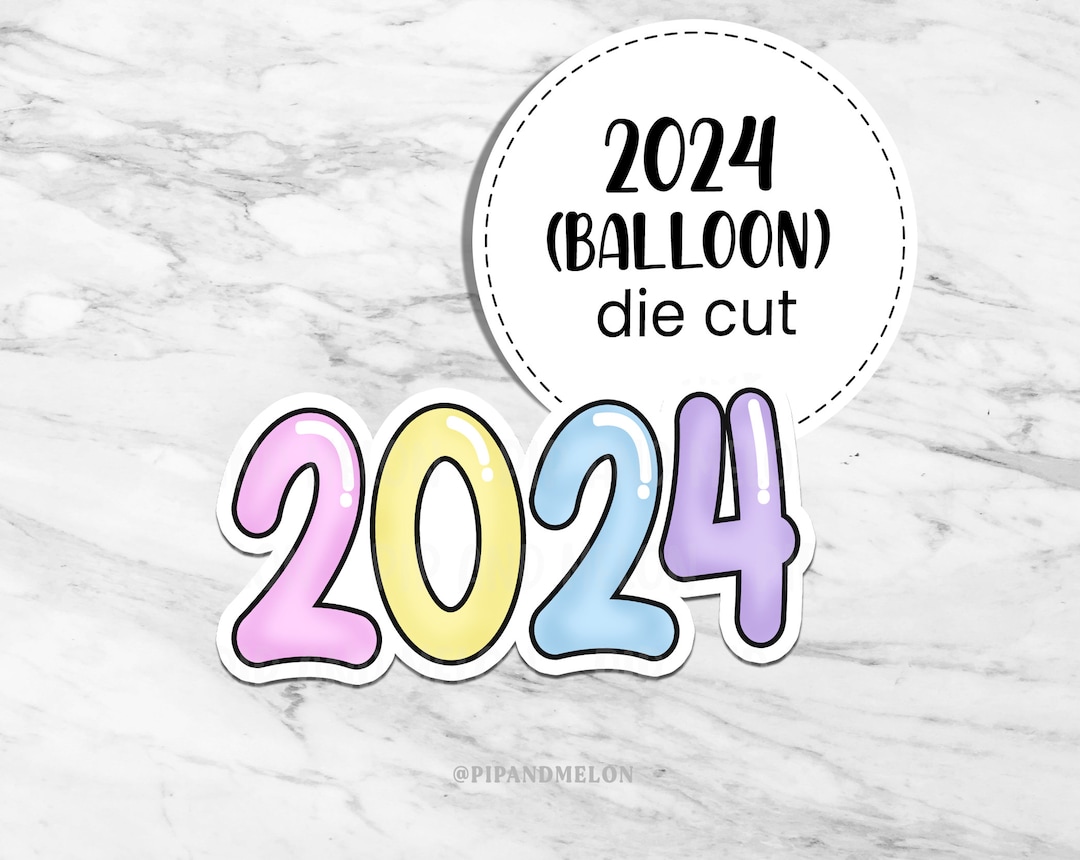 2024 Die Cut Sticker Holographic or Clear Overlay Planner Decal Sticker ...