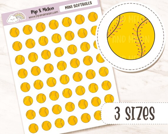 Softball Stickers for Softball Camp Softball Practice | Etsy