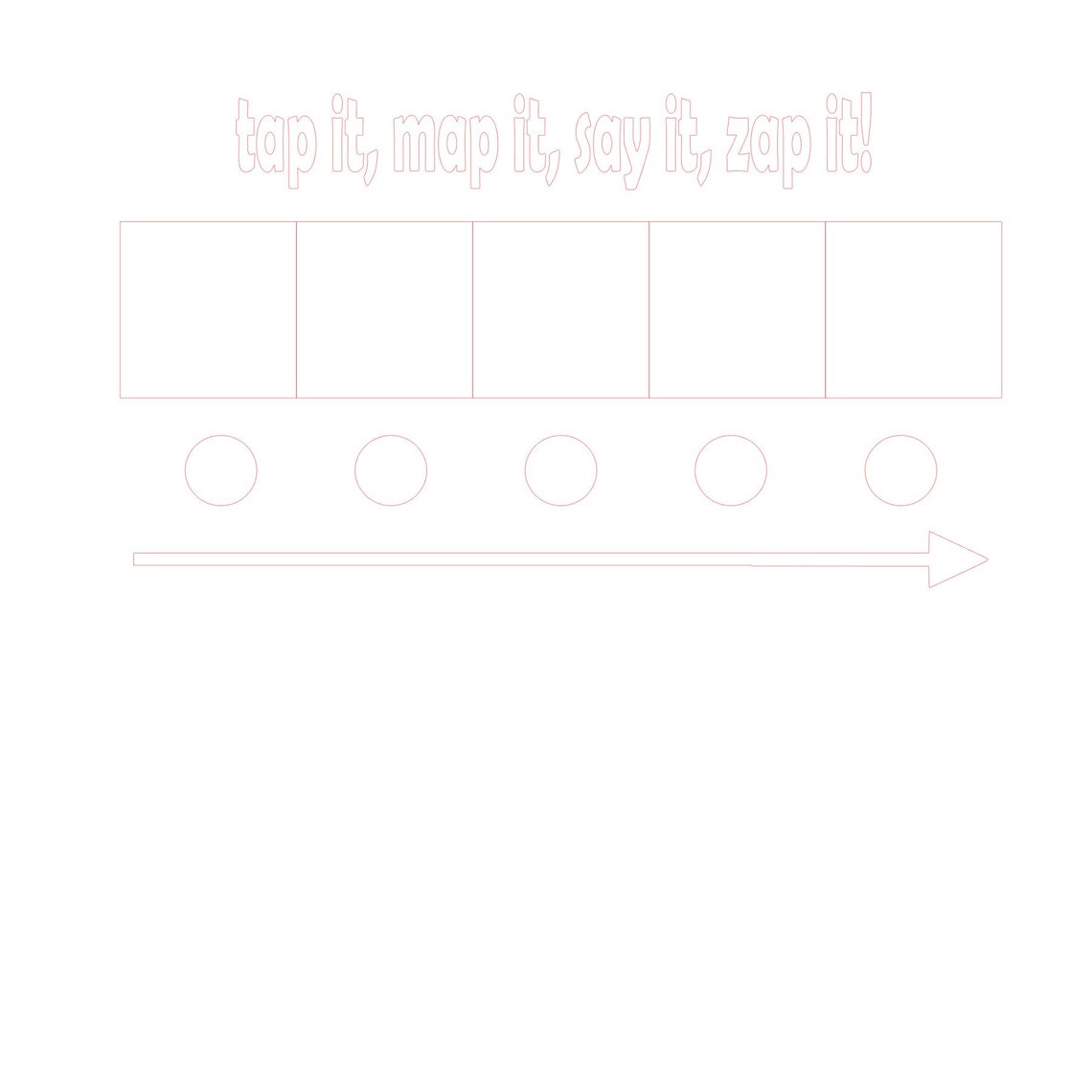 Svg File- Teacher "tap It, Map It, Say It, Zap It" Educational Reading ...