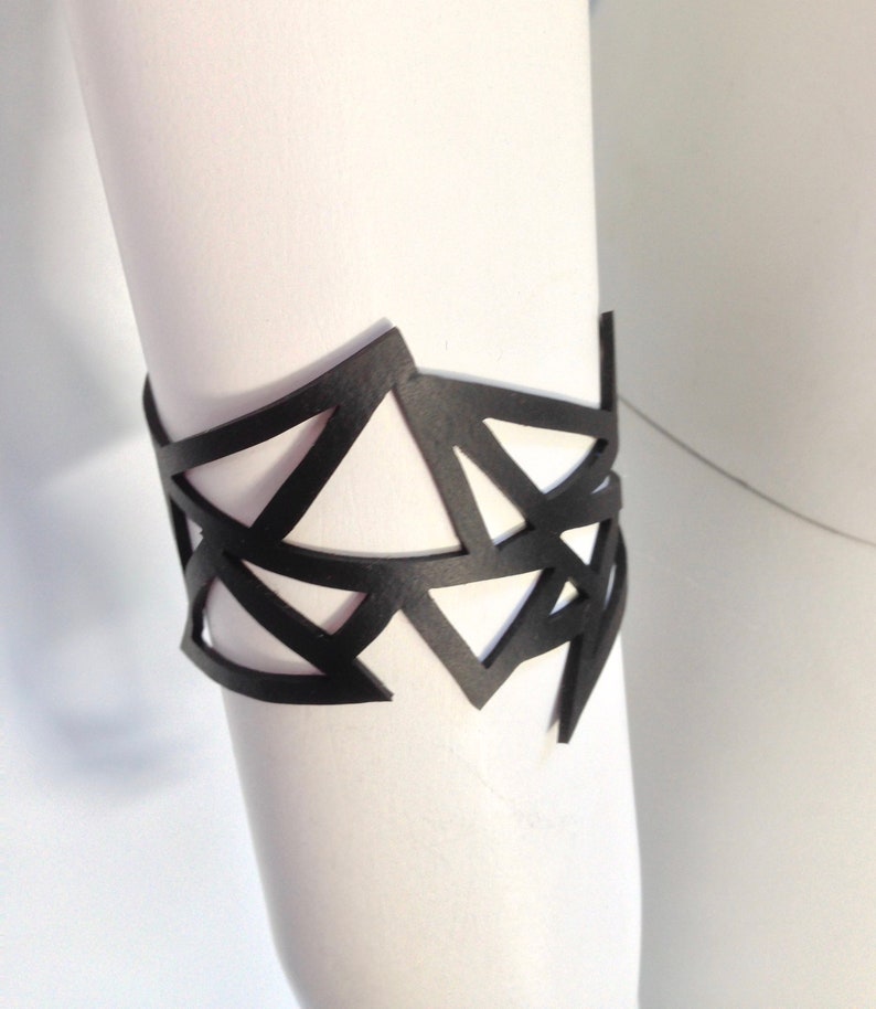 Upcycled Rubber Bracelet Geometry Design - Etsy
