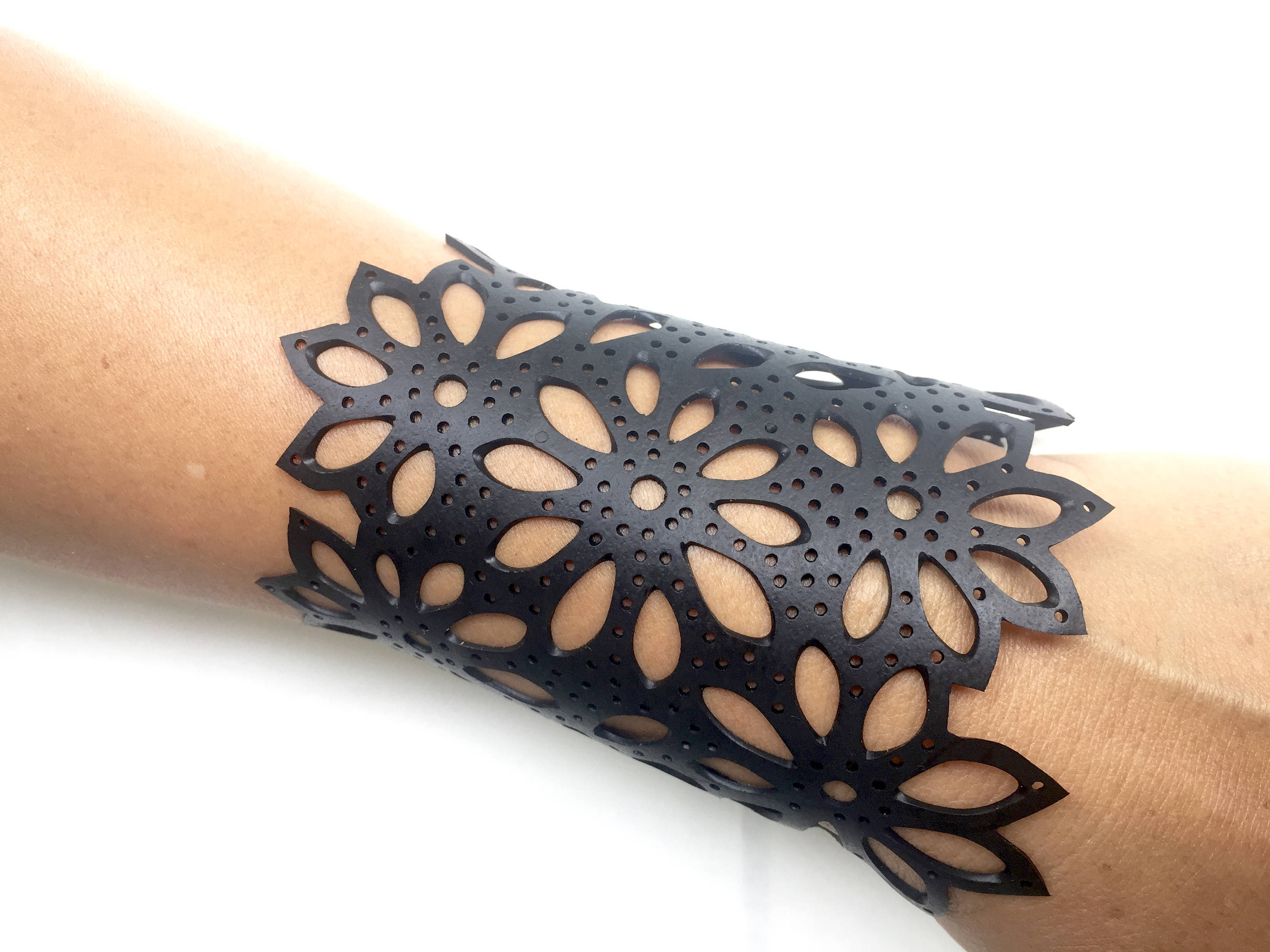 Rubber Cuff Hand Cut From Reclaimed Rubber - Etsy