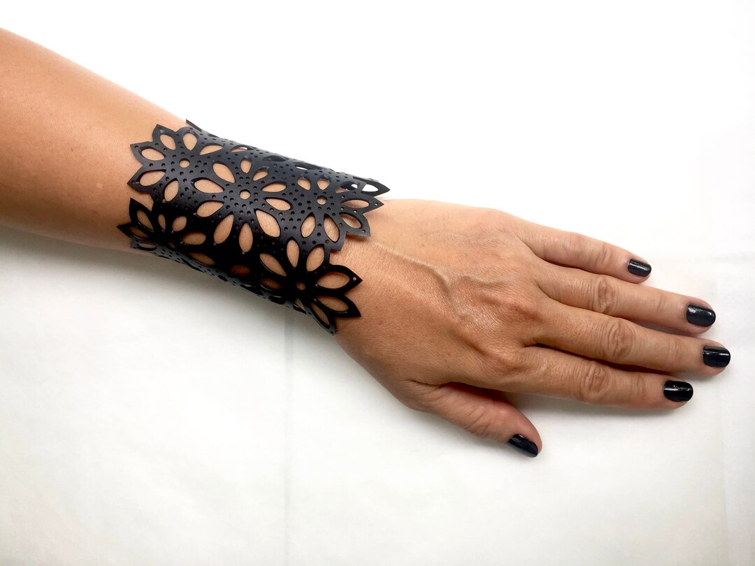 Rubber Cuff Hand Cut From Reclaimed Rubber - Etsy