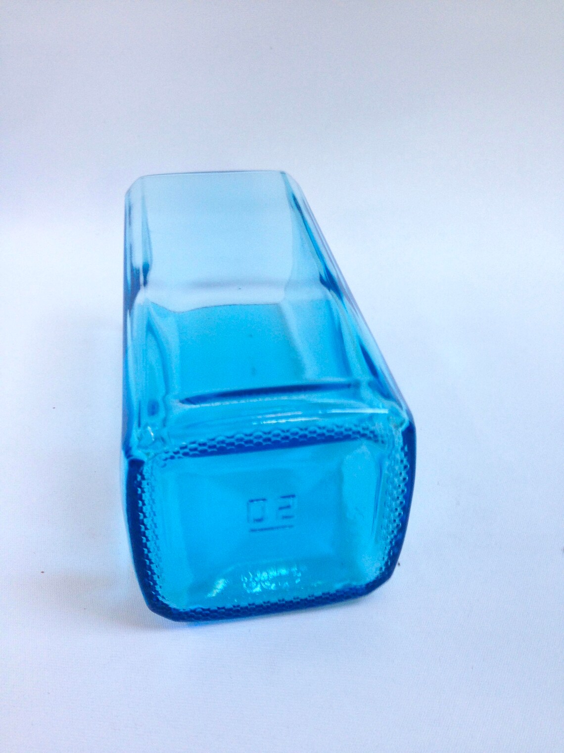 Bombay Saphire Blue Reclaimed Glass Vase - Etsy Australia
