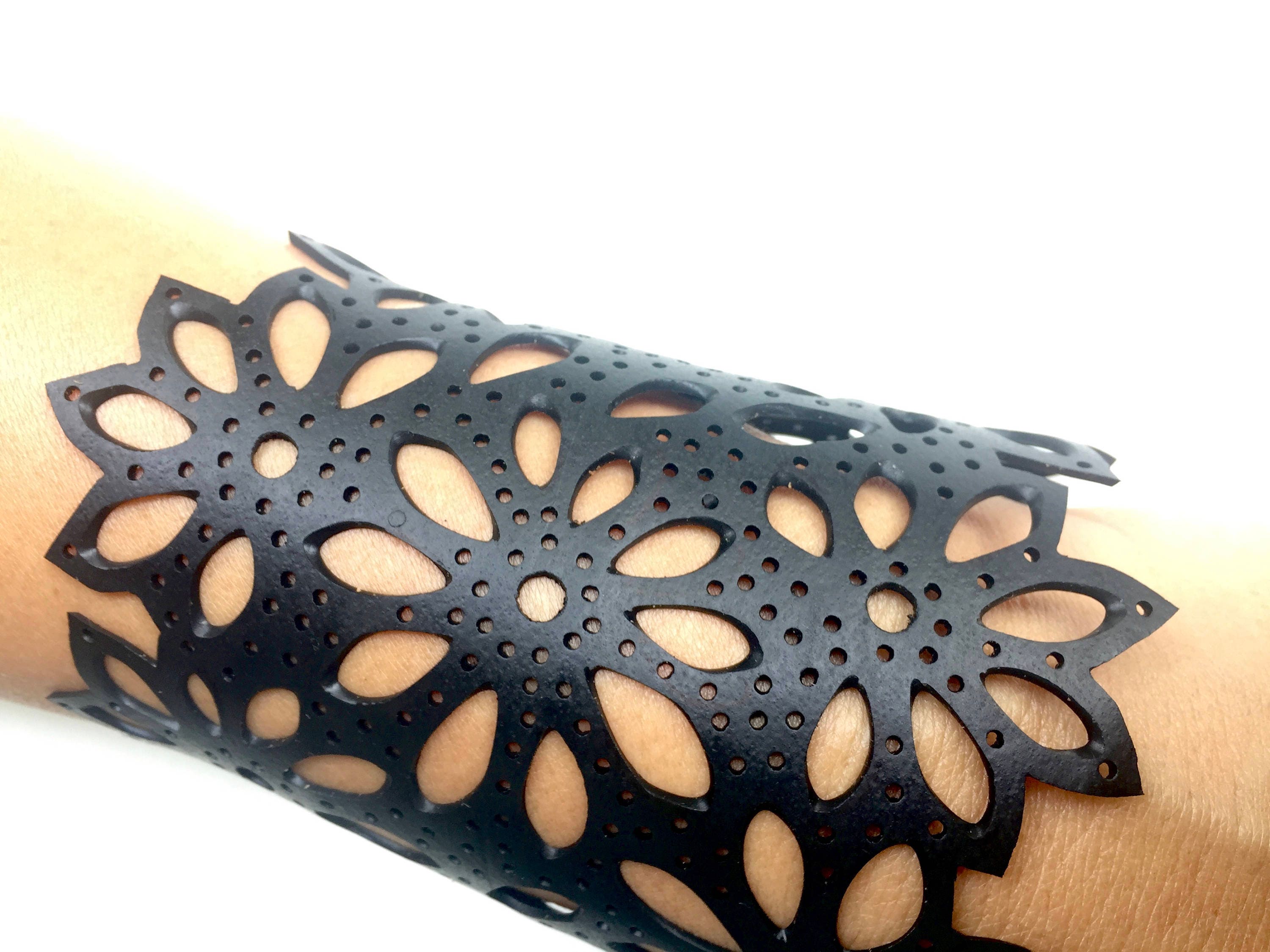 Rubber Cuff Hand Cut From Reclaimed Rubber - Etsy
