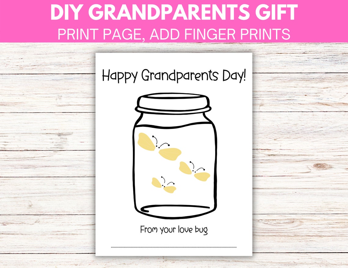 DIY Grandparents Gift, Grandma Grandpa Gift From Kids, Personalized ...