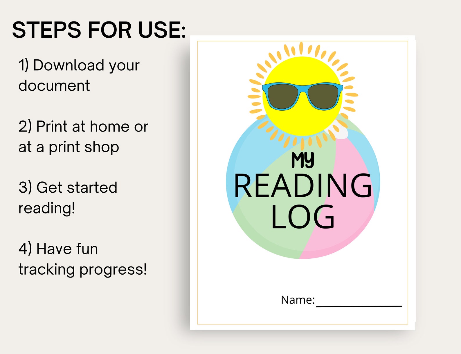 Kids Summer Reading Log Printable, Kids Book Tracker, Reading Tracker ...