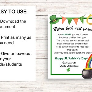 Letter From Leprechaun, Printable Leprechaun Letter for Kids, Note From ...