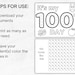 100th Day of School Dot Marker Coloring Pages, 100 Days of School ...