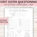 Secret Sister Questionnaire Printable, Church Secret Sister Form ...