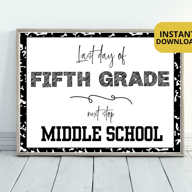 5th Grade Graduation Posters - Etsy