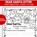 Christmas Wish List Coloring Page for Kids, Printable Letter to Santa ...