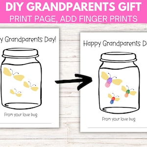 DIY Grandparents Gift, Grandma Grandpa Gift From Kids, Personalized ...