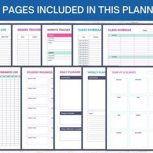 Homeschool Planner Printable, Undated Homeschool Binder, Multi Year ...