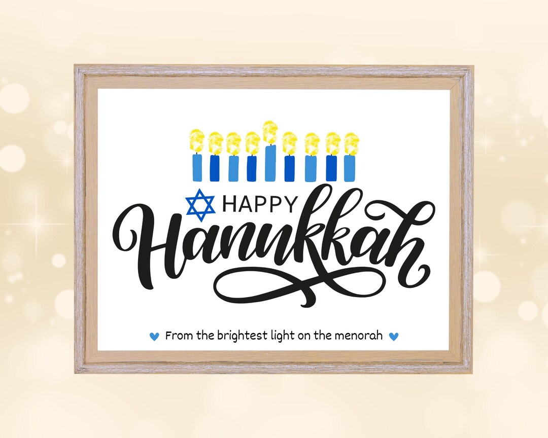 Menorah Handprint Craft Printable, Sunday Hebrew School Activity ...