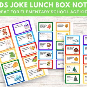 Lunchbox Jokes Printable for Kids, Kids Lunch Cards, Funny Lunch Box ...