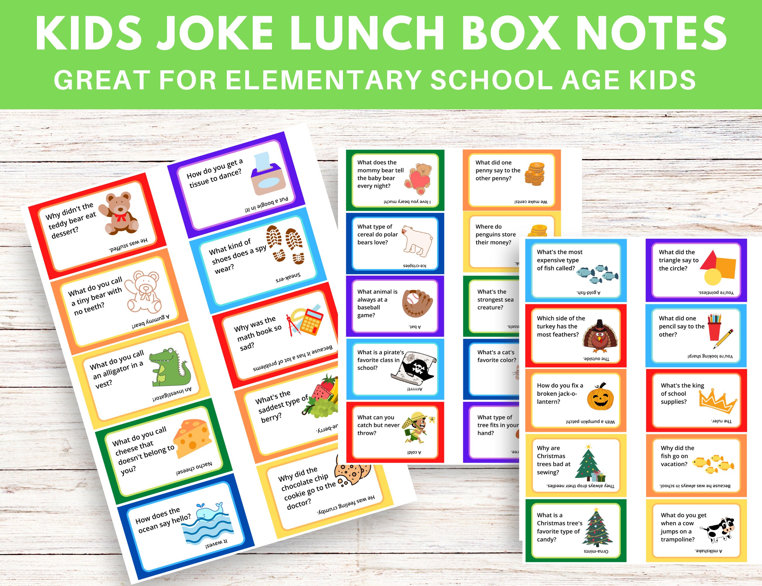 Lunchbox Jokes Printable for Kids, Kids Lunch Cards, Funny Lunch Box ...
