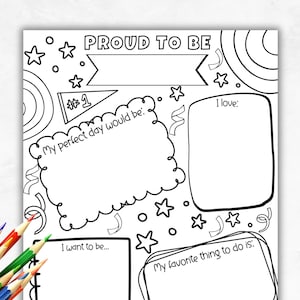 Proud to Be Me Printable, Kids School Activity, All About Me Poster ...