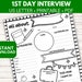 First Day of School Interview, All About Me Kids Printable, Back to ...