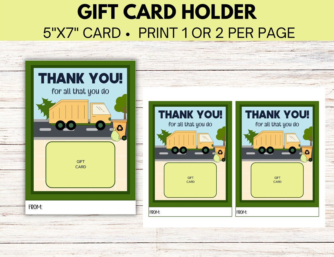 Christmas Gift for Trash Man, Trash Collector Appreciation, Trash Truck ...
