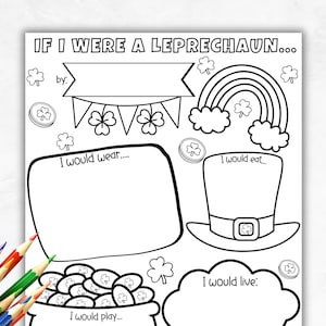 If I Were a Leprechaun Printable, Kids St. Patrick's Day Activity ...