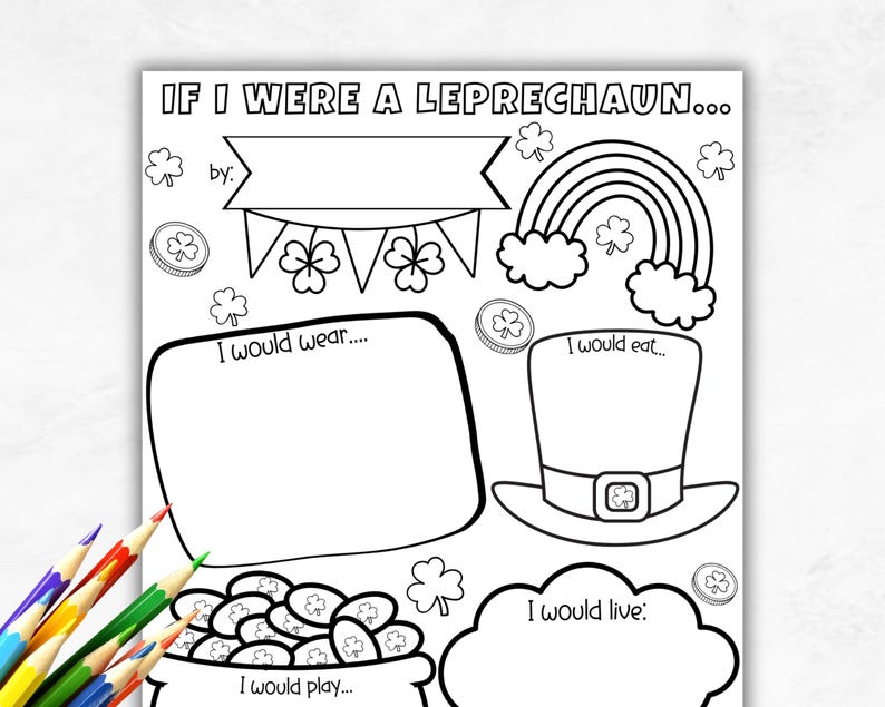 If I Were a Leprechaun Printable, Kids St. Patrick's Day Activity ...