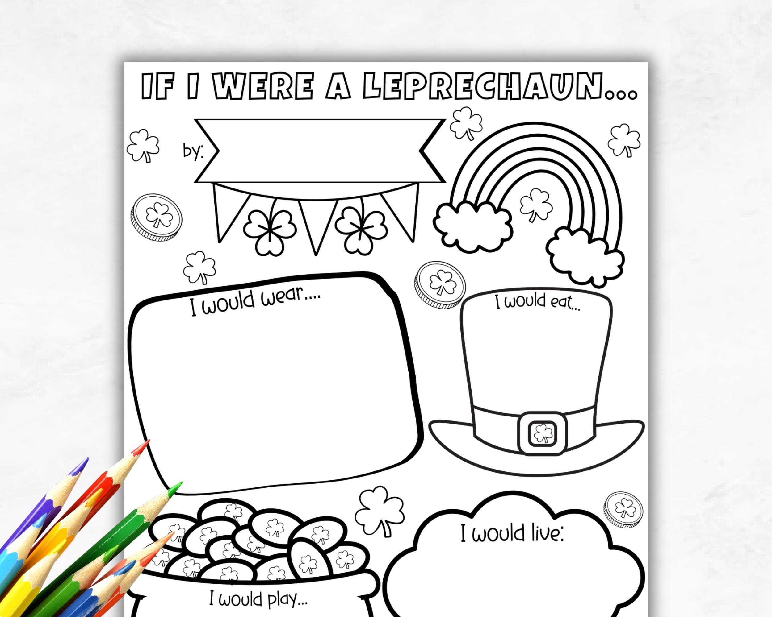 If I Were a Leprechaun Printable, Kids St. Patrick's Day Activity ...
