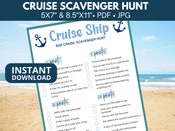 Cruise Scavenger Hunt, Cruise Ship Scavenger Hunt, Cruise Activities ...