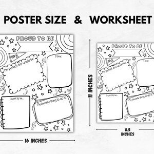 Proud to Be Me Printable, Kids School Activity, All About Me Poster ...