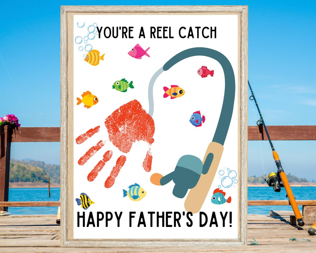 Father's Day Handprint Craft, Happy Father's Day Gift From Kids ...