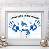Christmas Handprint Craft, Winter Handprint Art, Printable Preschool ...