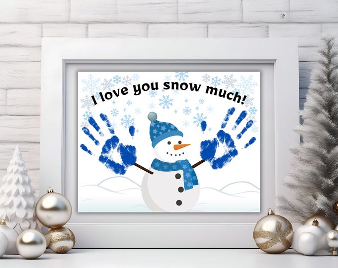 Preschool Winter Handprint Craft - Printable Preschool Activity - Baby ...