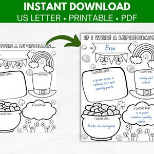 If I Were a Leprechaun Printable, Kids St. Patrick's Day Activity ...