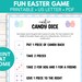 Easter Dice Game, Printable Easter Game for Kids of All Ages, Easter ...
