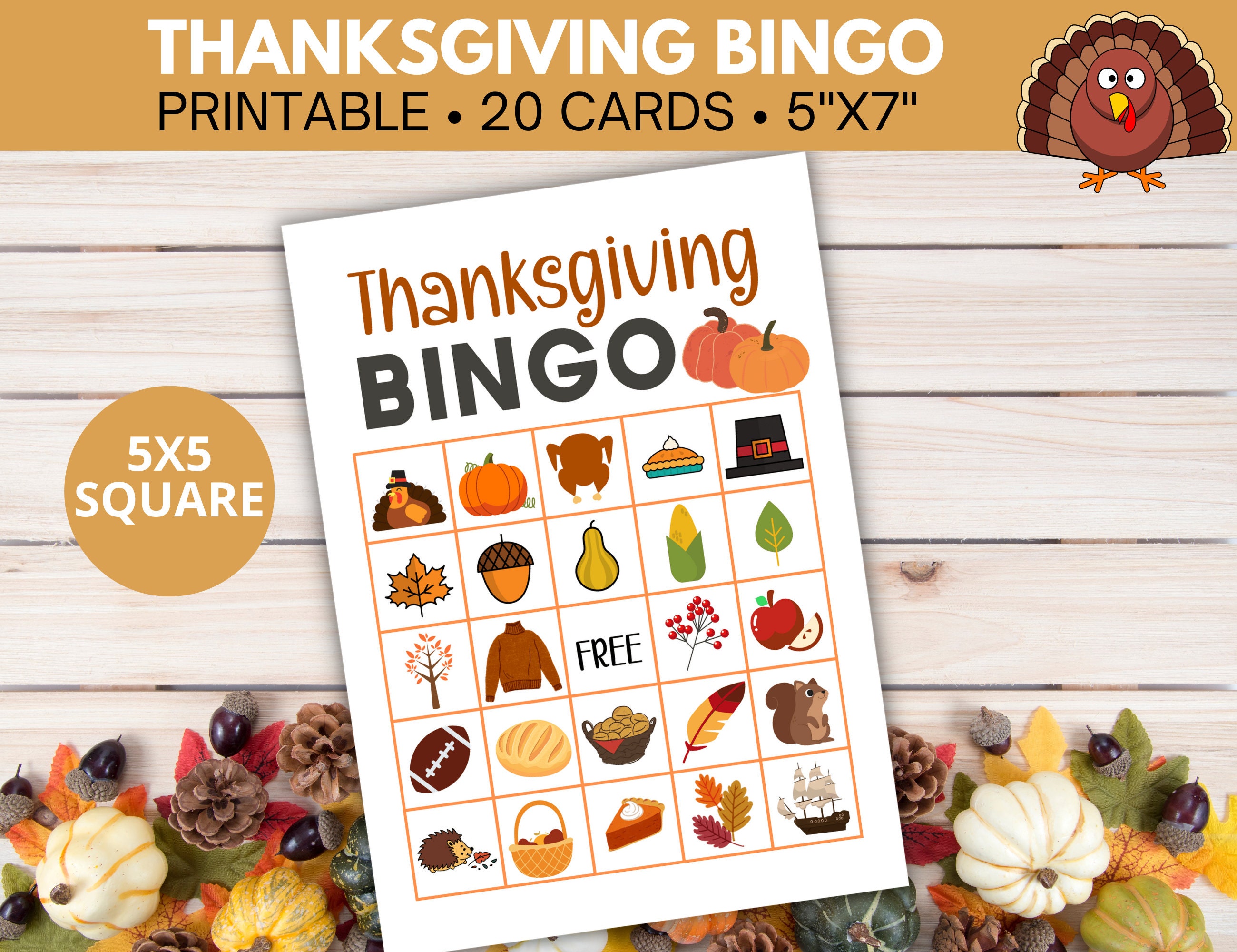 Printable Thanksgiving Bingo Cards 2022