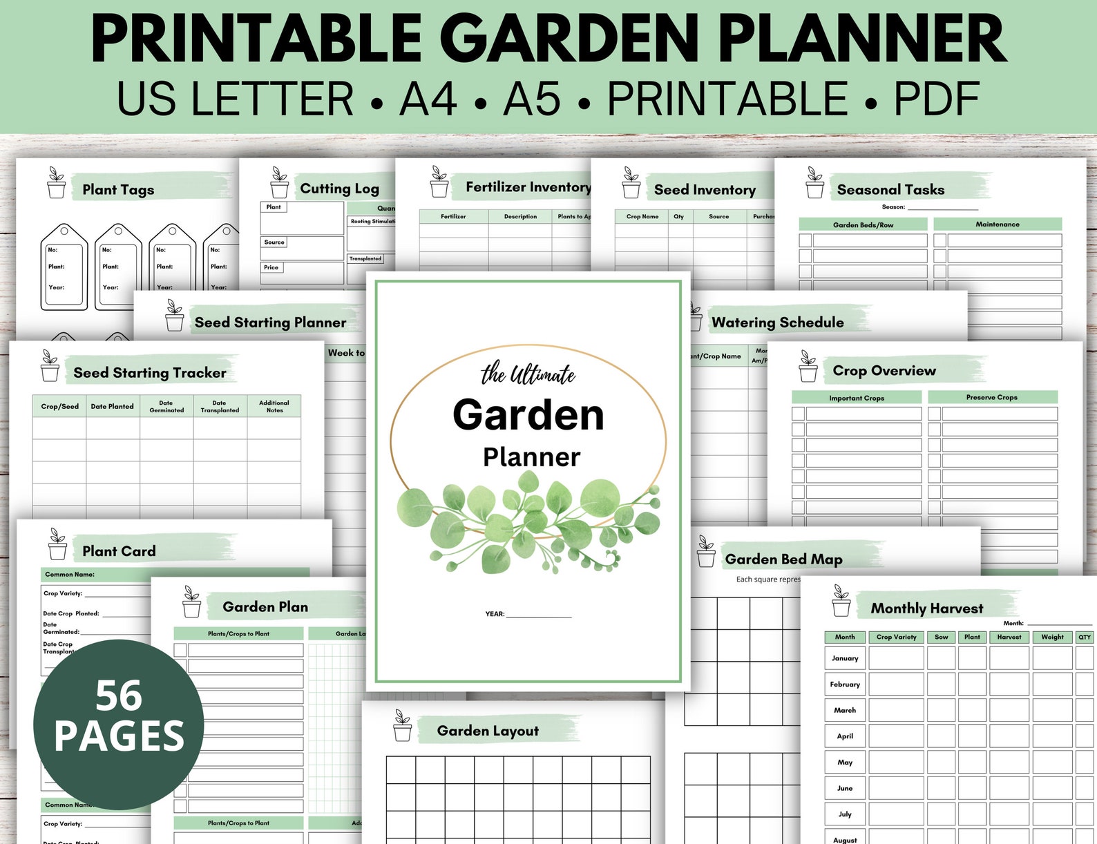 Printable Raised Garden Bed Planner, Garden Journal, Garden Planning ...