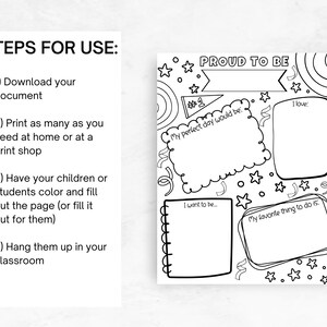 Proud to Be Me Printable, Kids School Activity, All About Me Poster ...