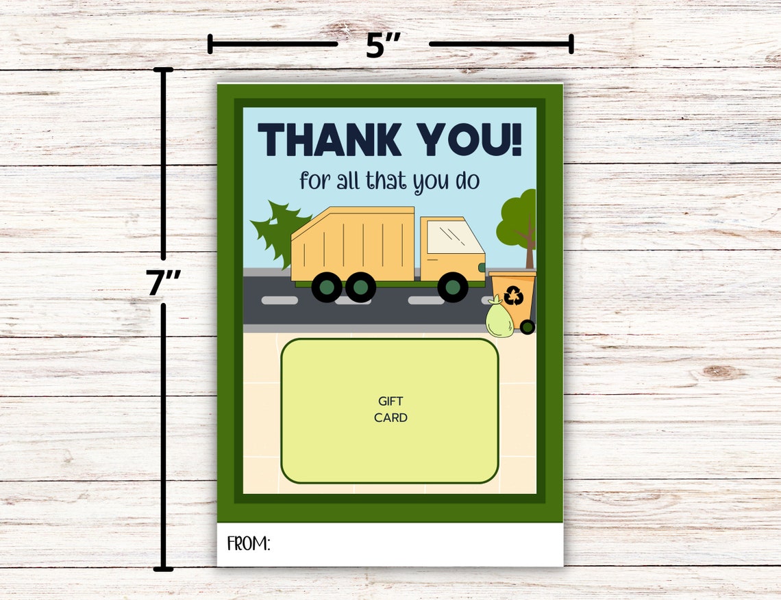 Christmas Gift for Trash Man, Trash Collector Appreciation, Trash Truck ...