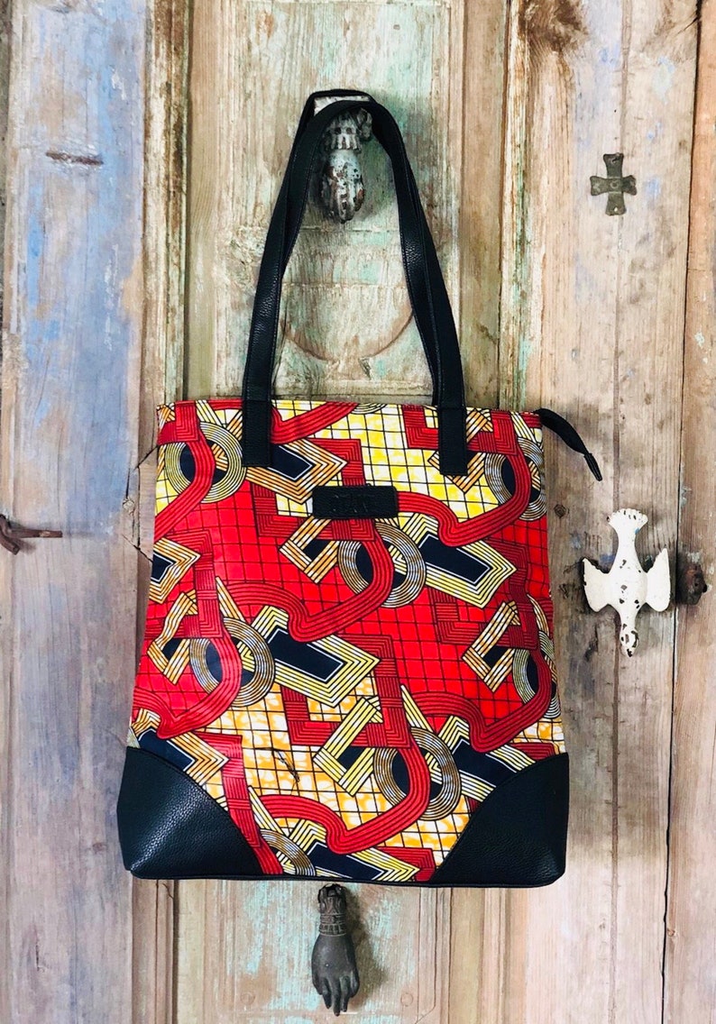 Tote bag wax pagne africain tote bag , imprimé ethnique indien sac ...