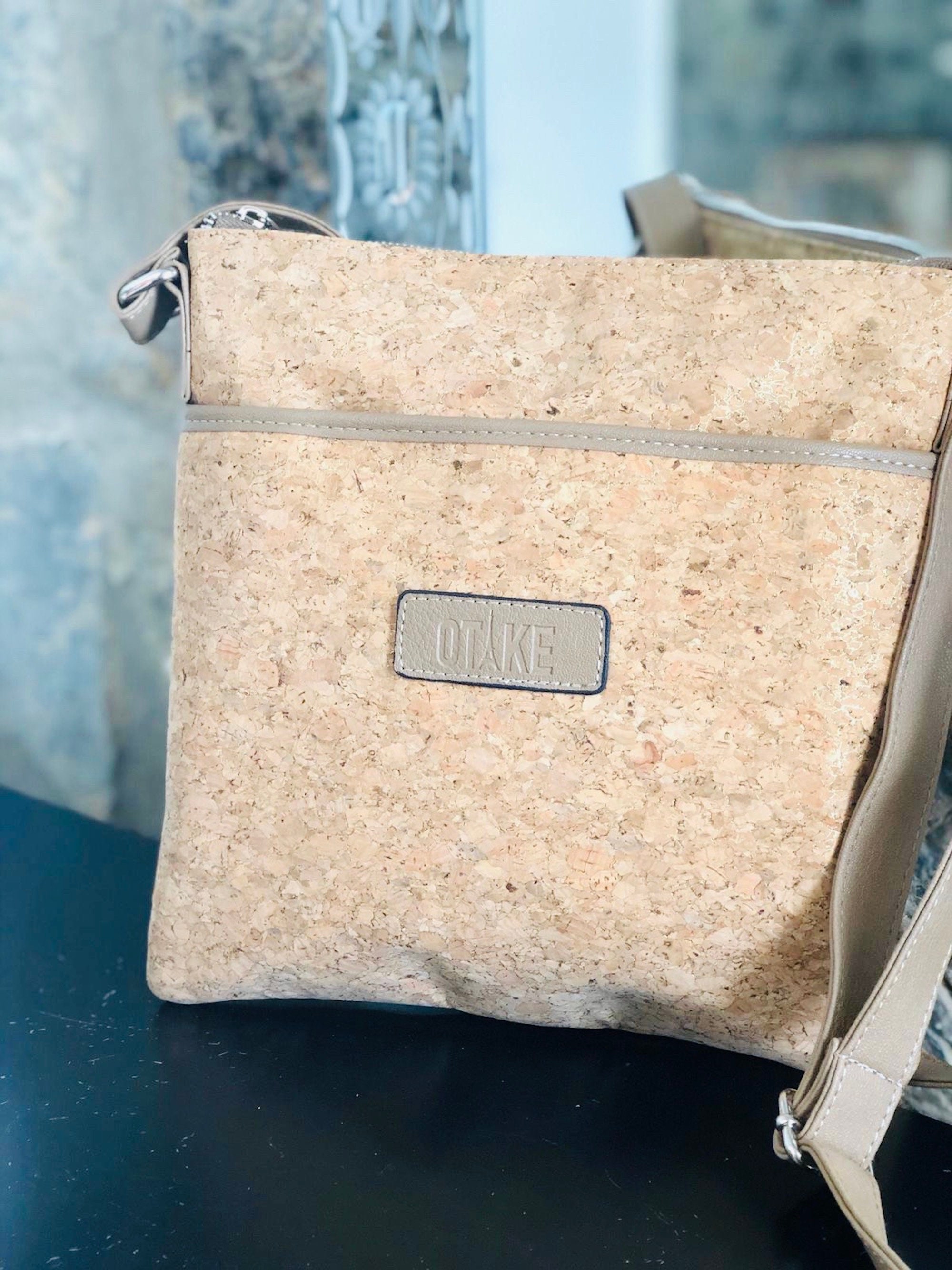 Cork bag pattern cork shoulder bag vegan bag eco friendly boho | Etsy